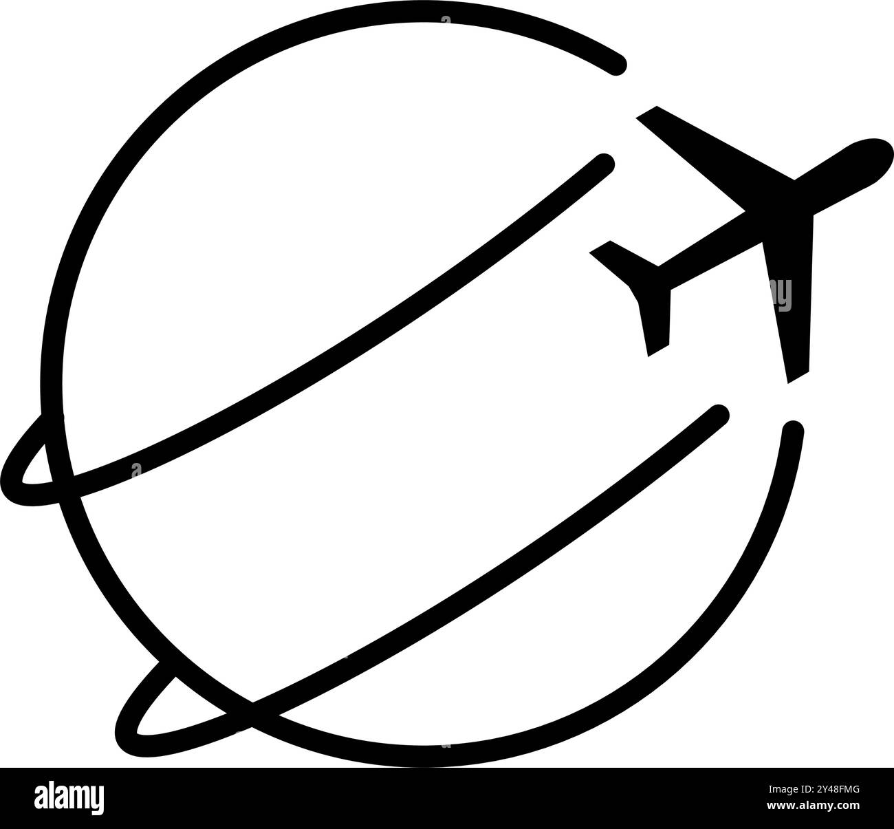 World plane icon Cut Out Stock Images & Pictures - Alamy