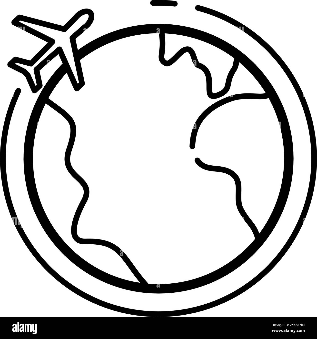 travel around the world - vector icon Stock Vector Image & Art - Alamy