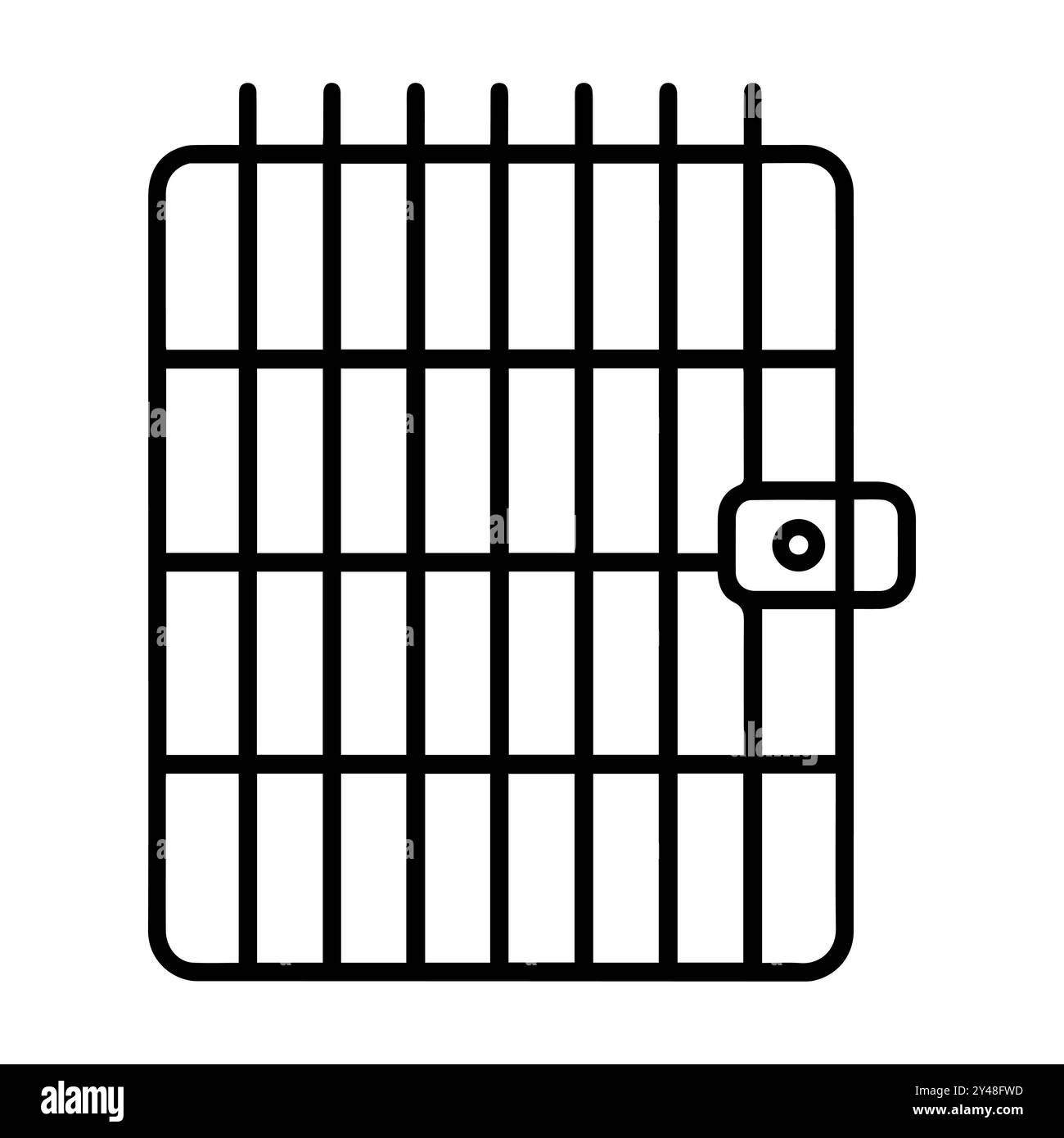 jail icon or modern line symbol. Vector line art and icon design with ...