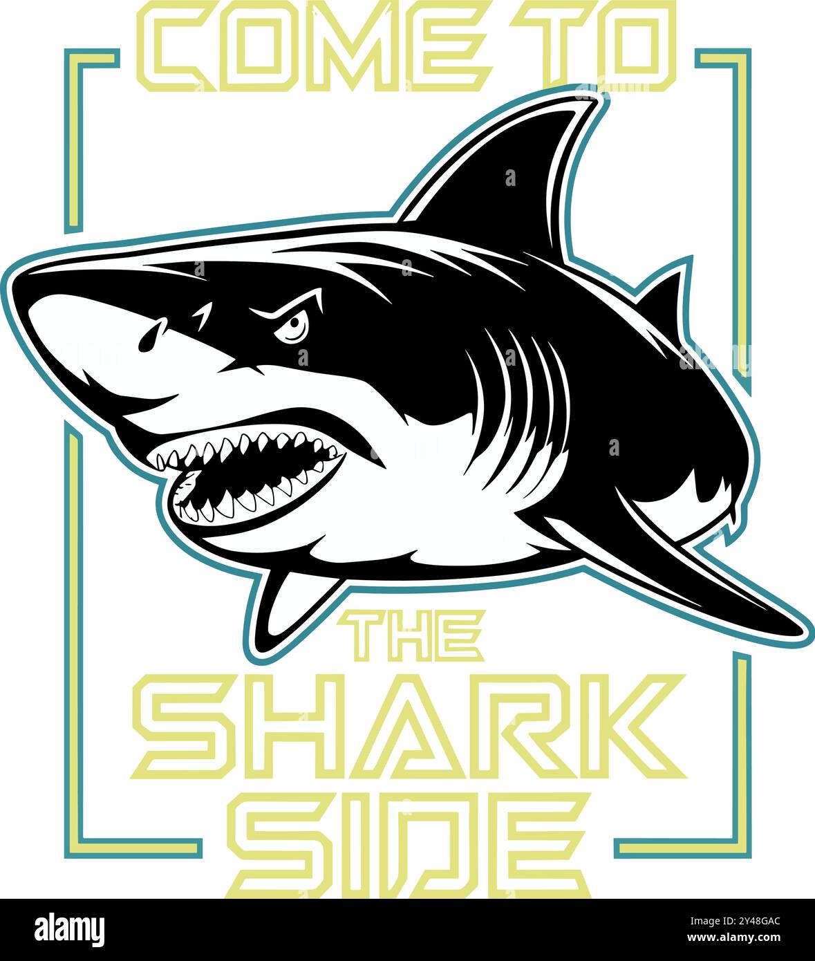 Come To The Shark Side Stock Vector Image & Art - Alamy