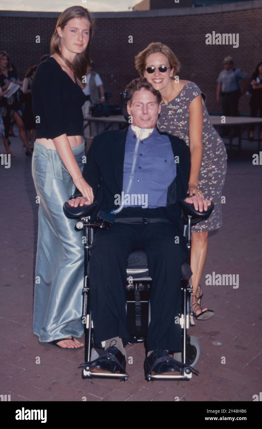 Christopher Reeve, daughter Alexandra Reeve and wife Dana Morosini ...
