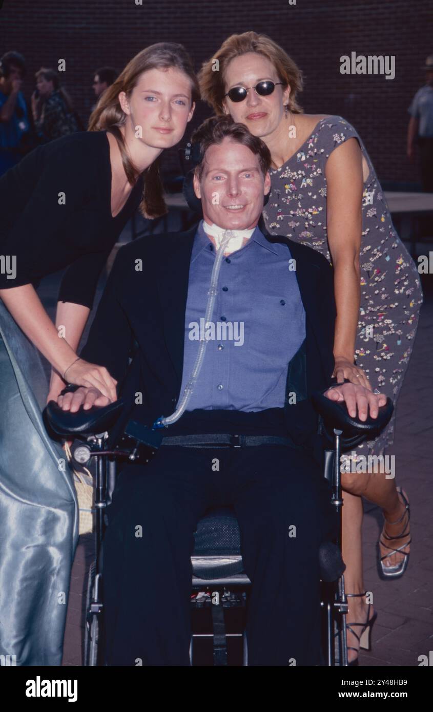 Christopher Reeve, daughter Alexandra Reeve and wife Dana Morosini ...