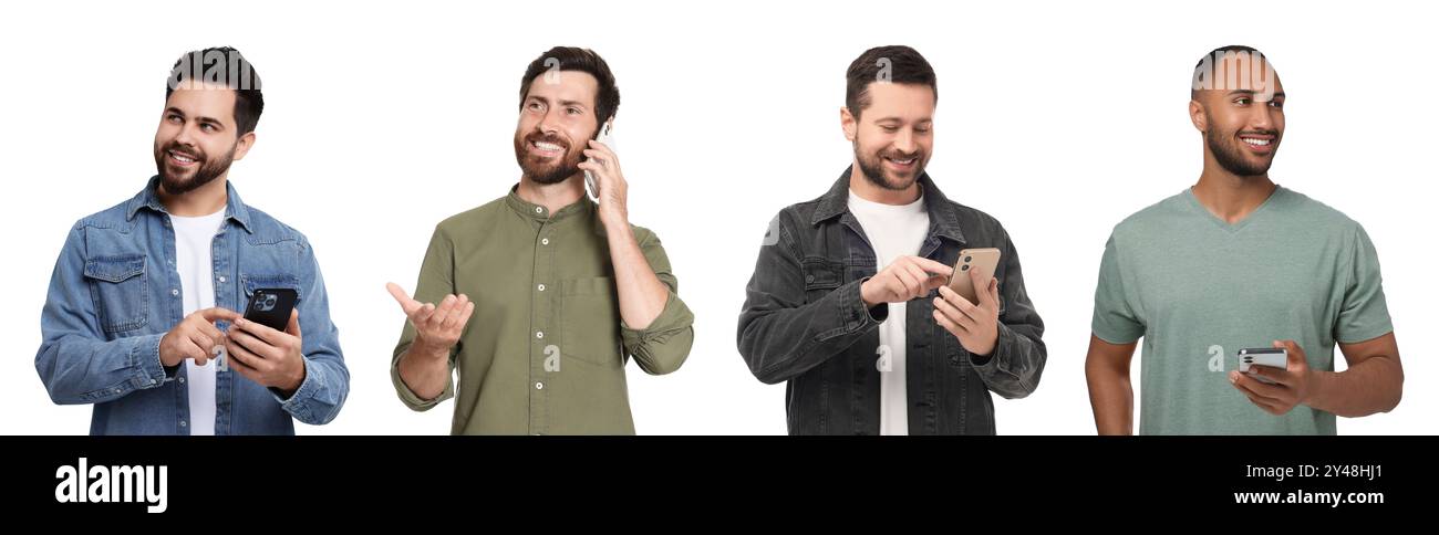 Using phones Cut Out Stock Images & Pictures - Alamy