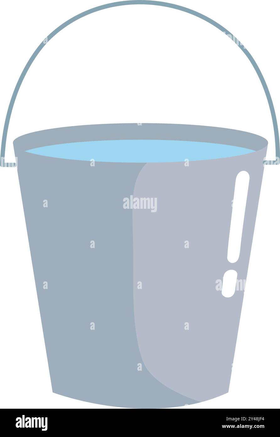 rustic iron metal bucket Stock Vector Image & Art - Alamy