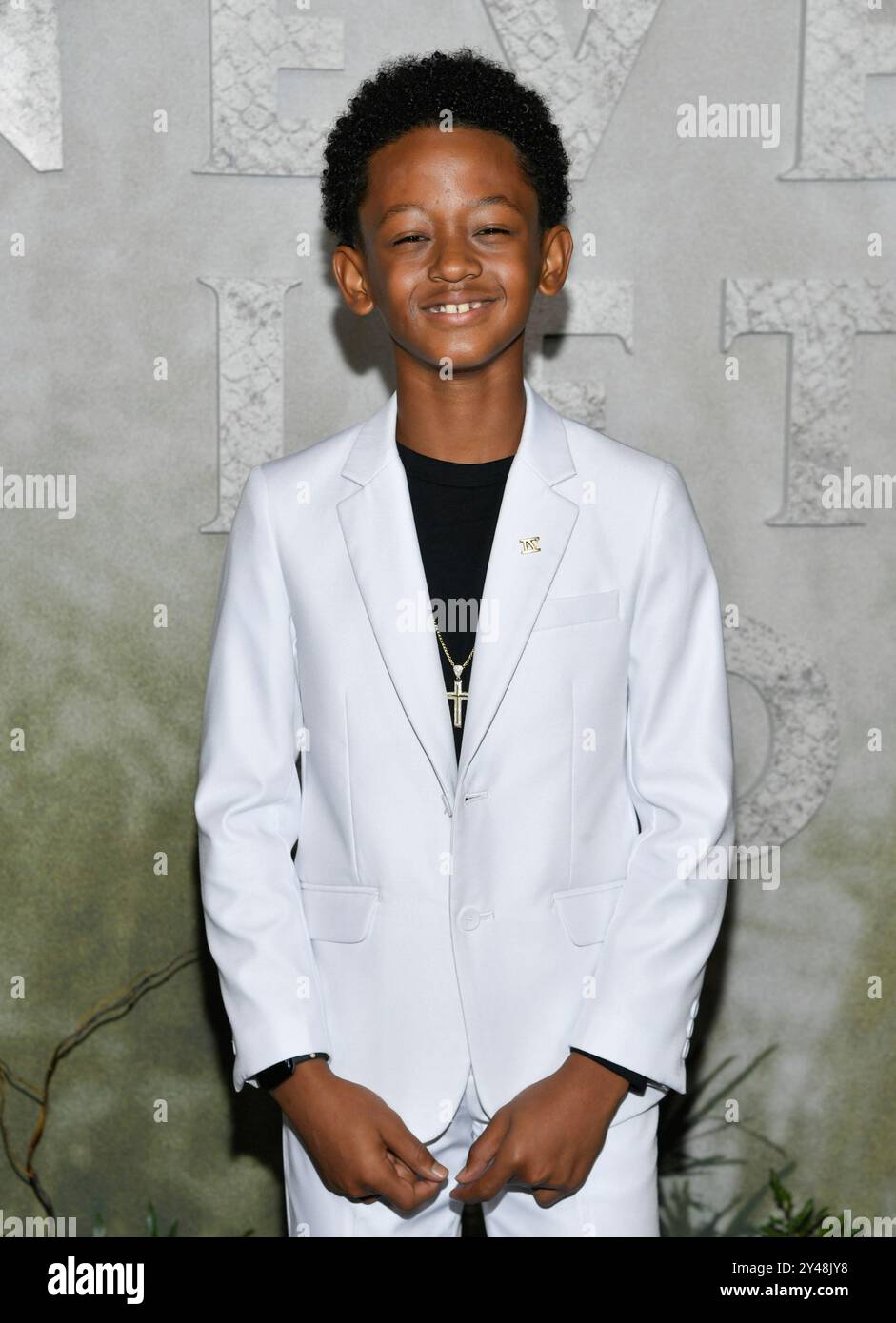 Percy Daggs IV attends the "Never Let Go" world premiere at Regal Times ...