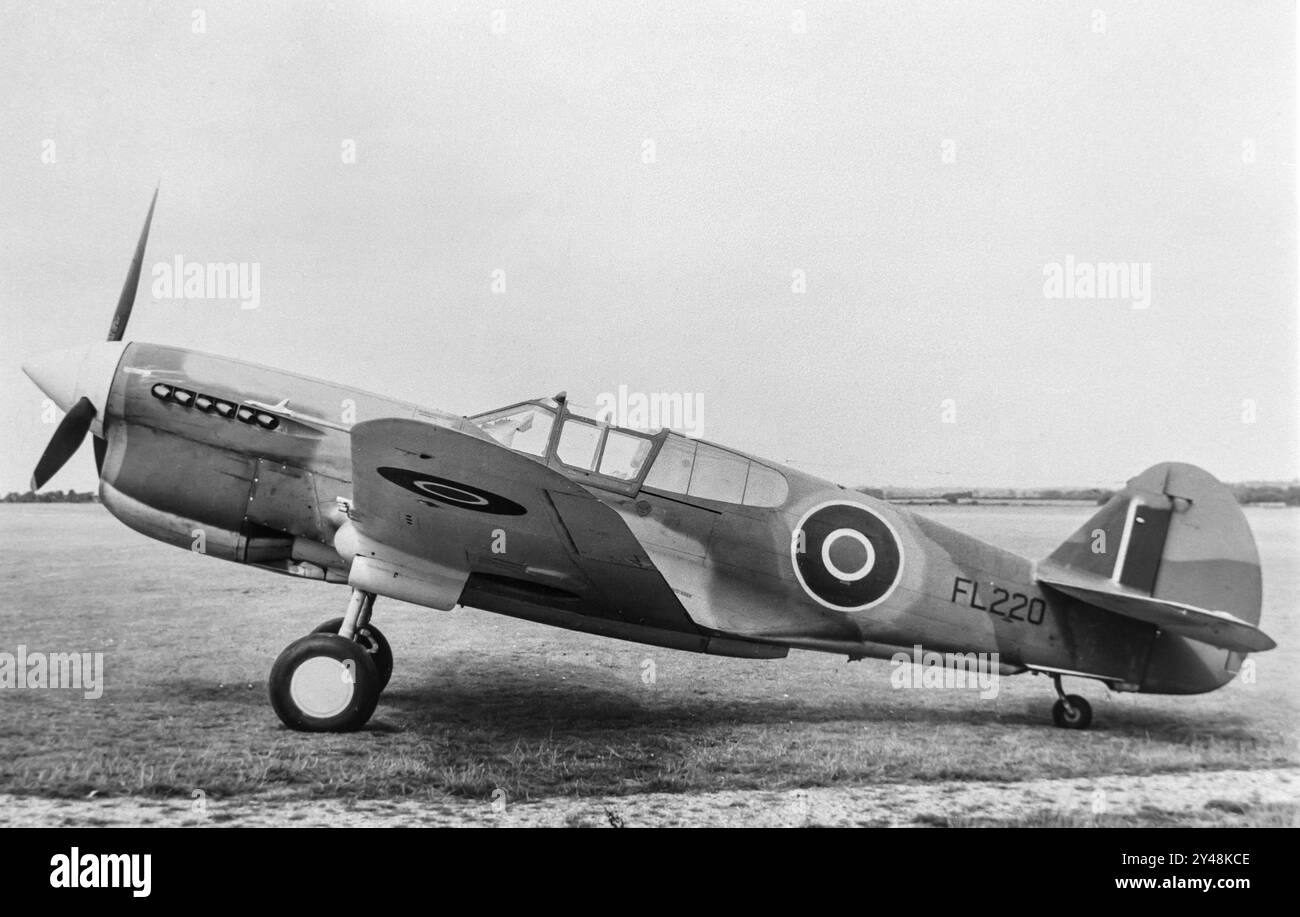 A Curtiss P.40 Kittyhawk IIA of the British Royal Air Force, RAF, during the Second World War ...