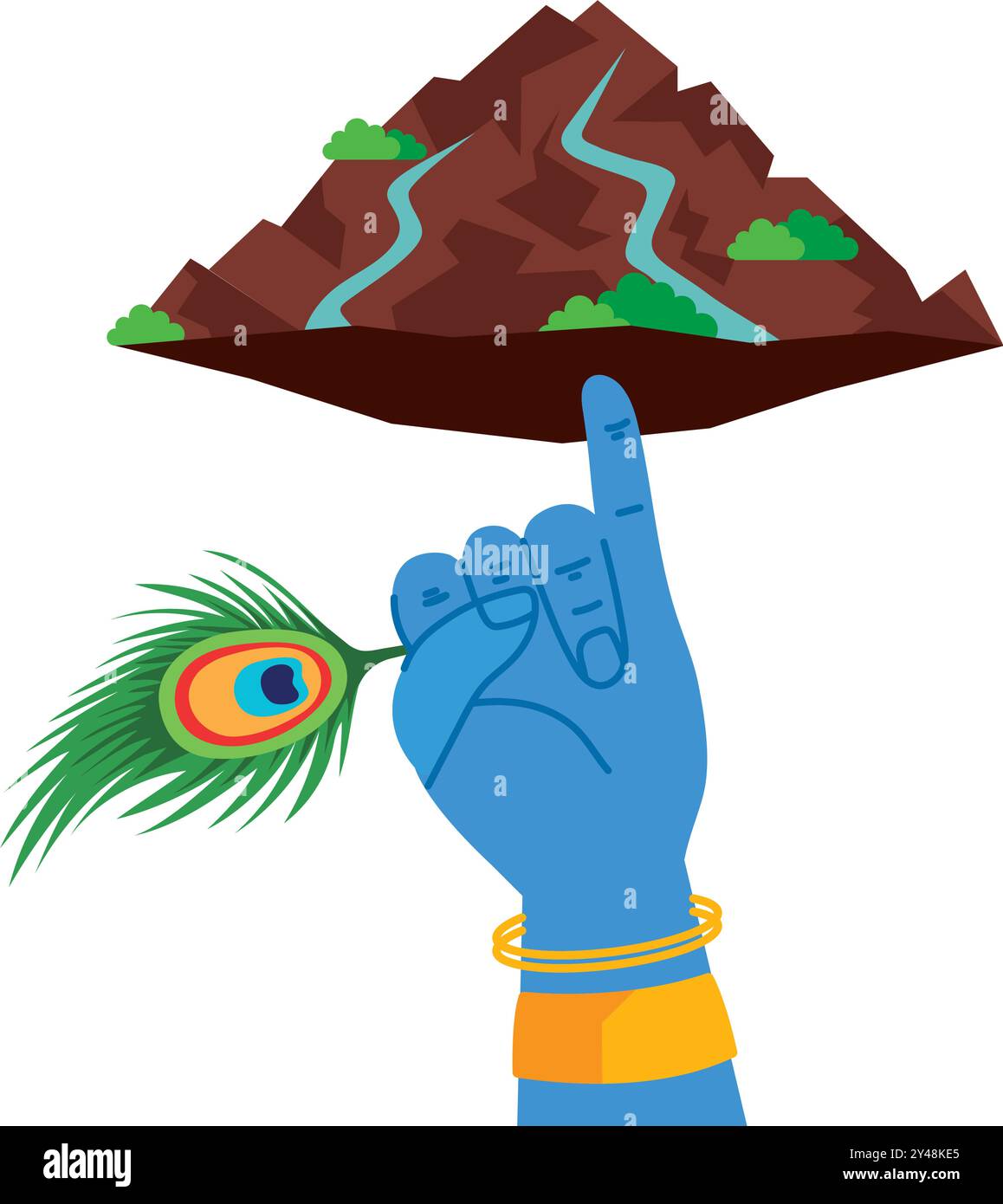 govardhan puja indian festival Stock Vector Image & Art - Alamy