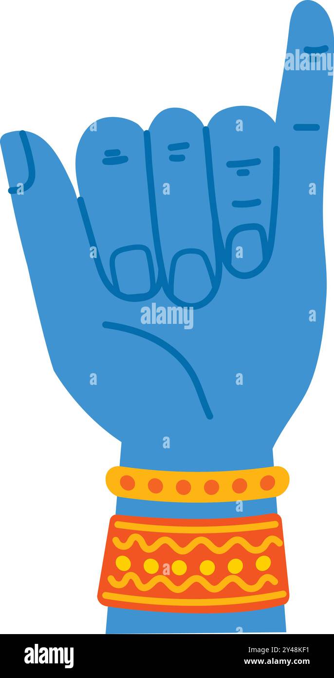 krishna hand up cartoon Stock Vector Image & Art - Alamy