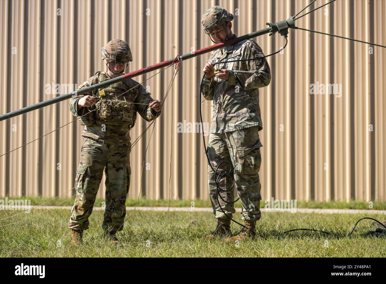 Spc. Robert Smith, left, and Spc. Seth Nieme, Soldiers assigned to ...