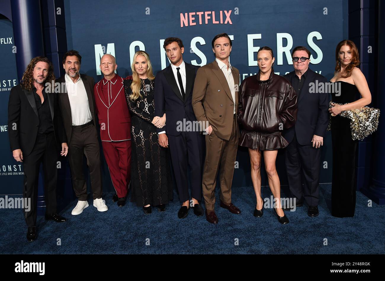Ian Brennan, Javier Bardem, Ryan Murphy, Leslie Grossman, Cooper Koch ...