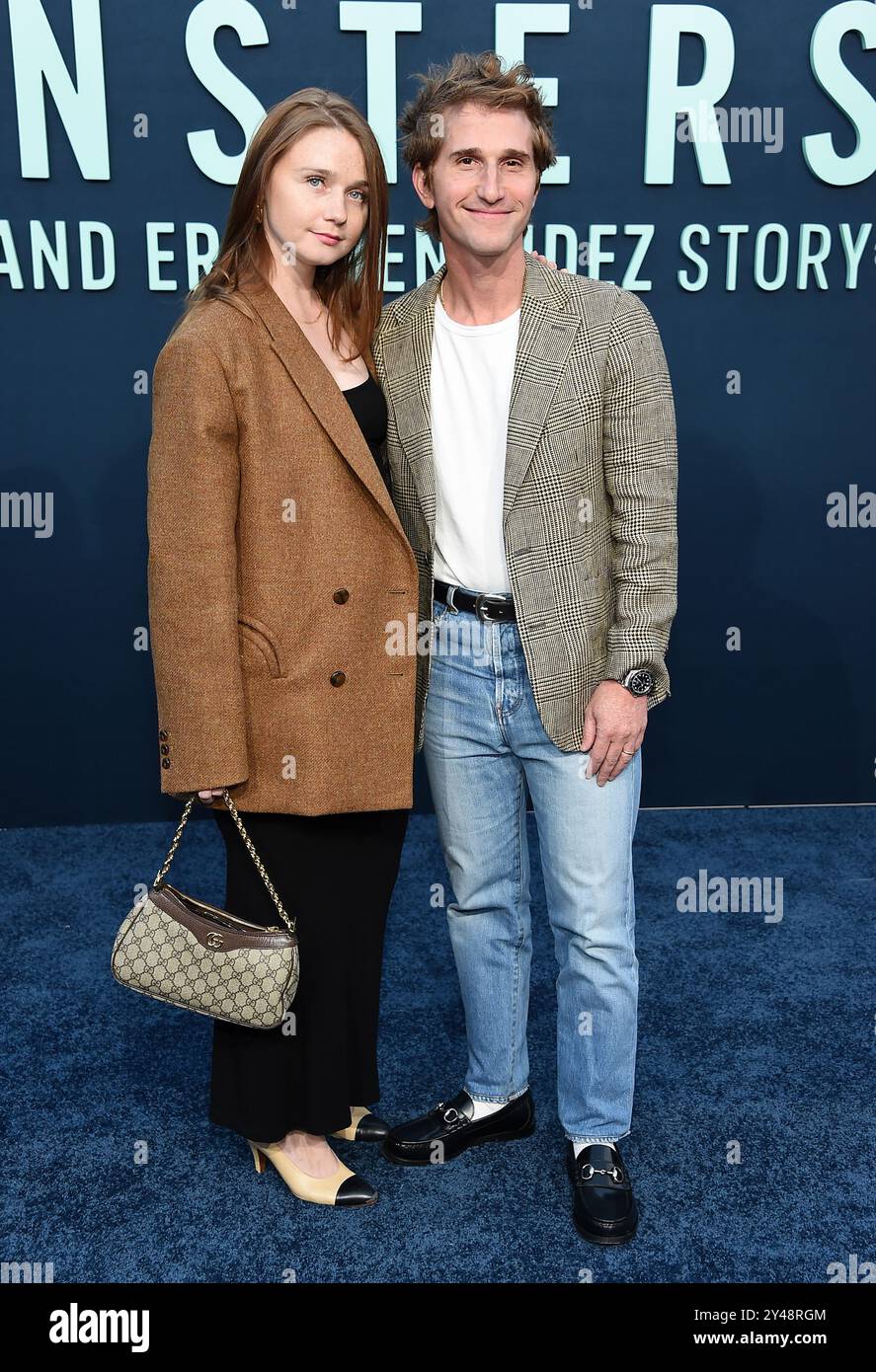Hollywood, USA. 16th Sep, 2024. Jessica Barden and Max Winkler arriving ...