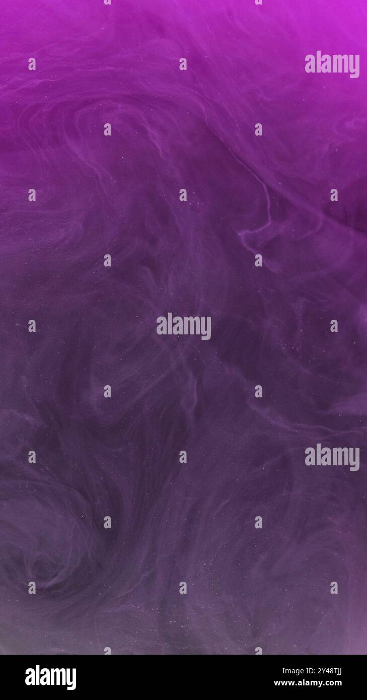 Vapor wave. Paint water splash. Defocused neon purple color glowing ...