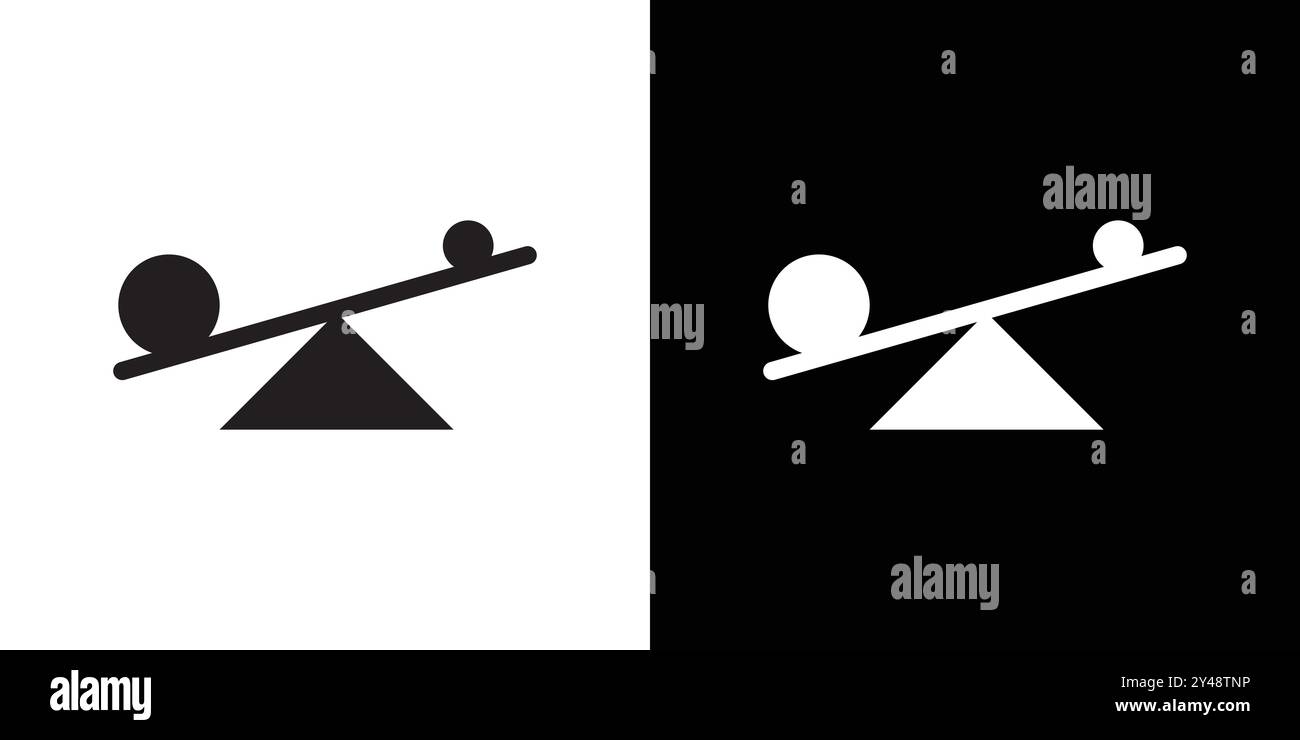 balancing icon Black line art vector in black and white outline set ...
