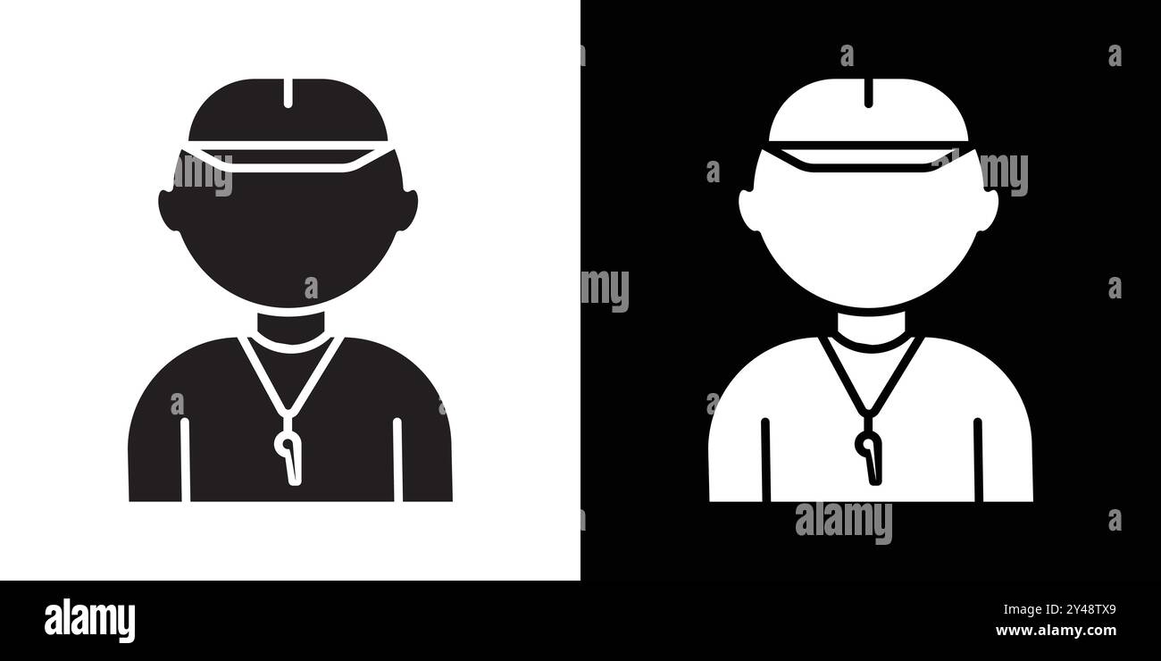 Coach icon Black line art vector in black and white outline set ...