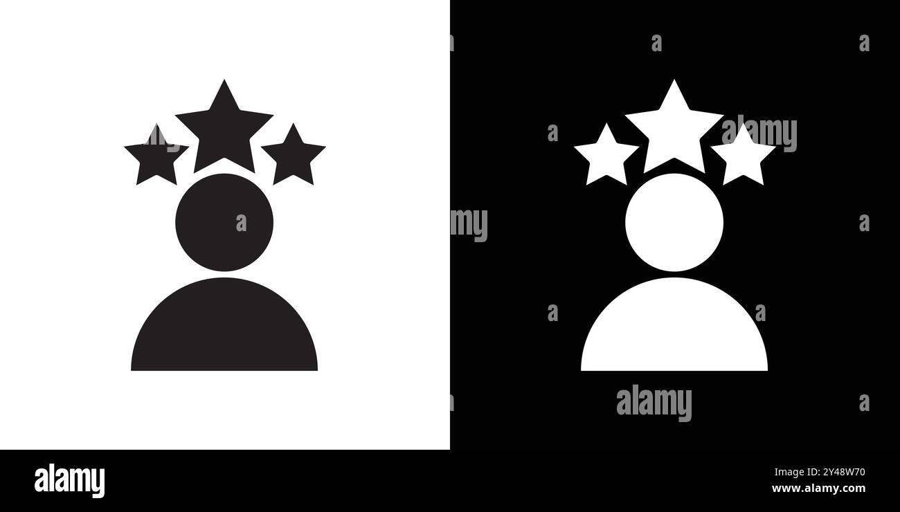 experience icon Black line art vector in black and white outline set ...