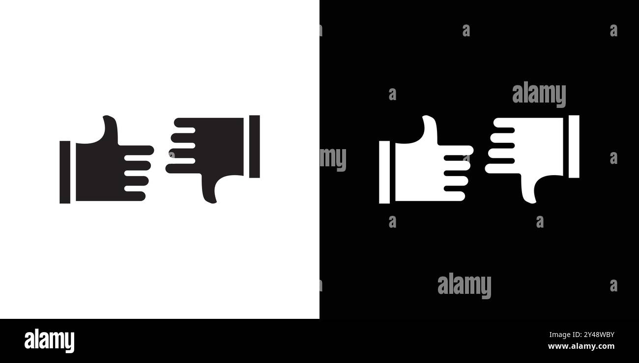 Criticism icon Black line art vector in black and white outline set ...