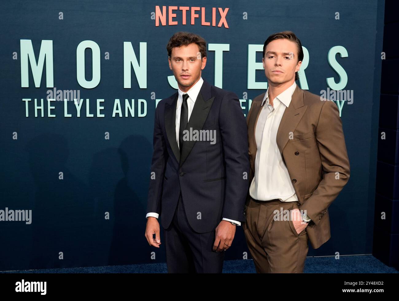 Cooper Koch, left, and Nicholas Alexander Chavez, cast members in "Monsters: The Lyle and Erik ...