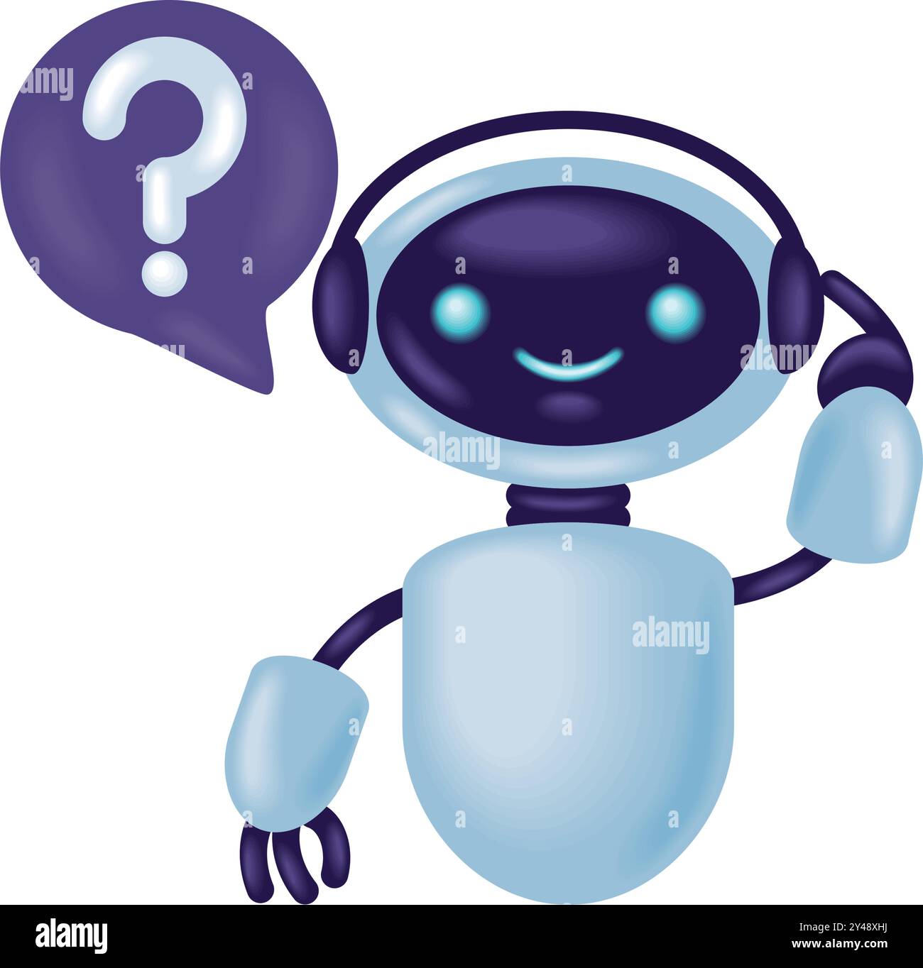 artificial intelligence chat bot assistance Stock Vector Image & Art ...