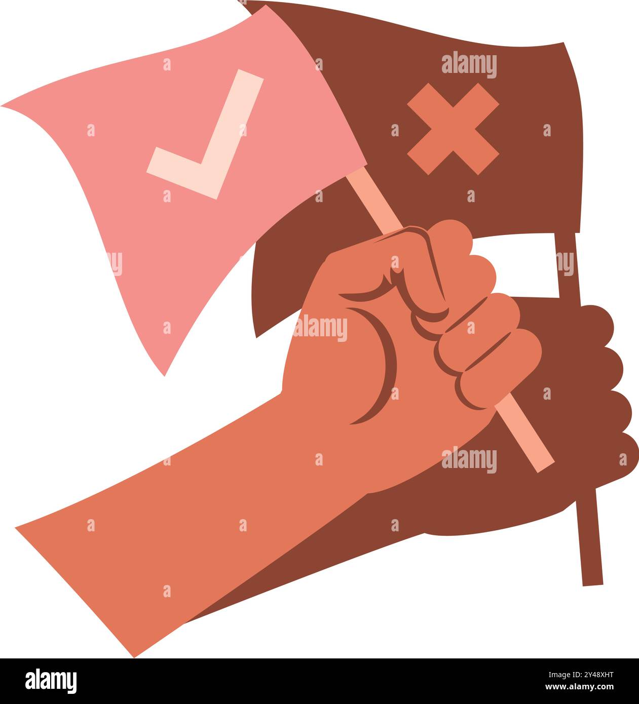 Flags of democracy party Stock Vector Images - Alamy