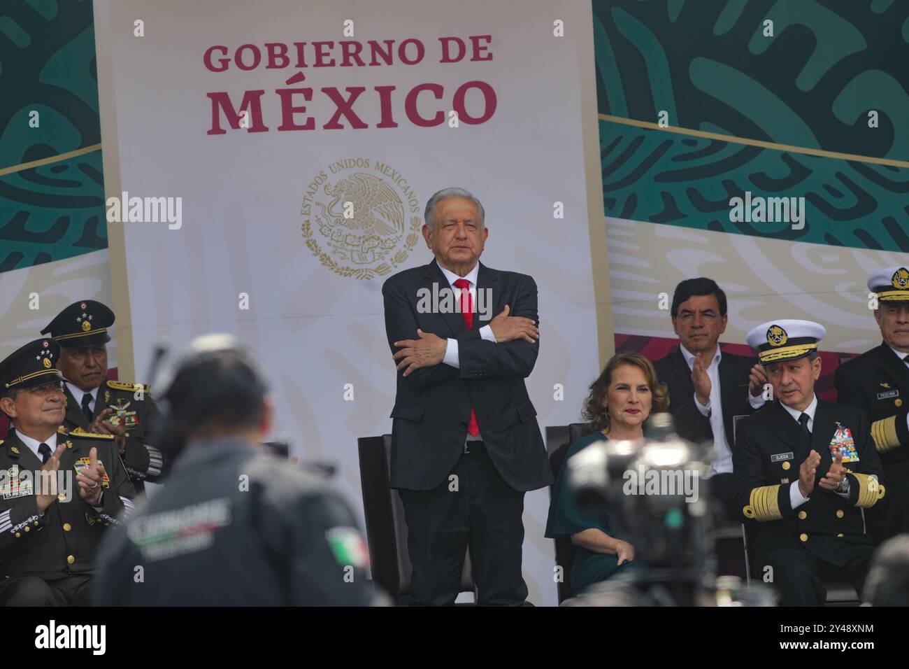 Non Exclusive: Mexican President Andres Manuel Lopez Obrador during the ...