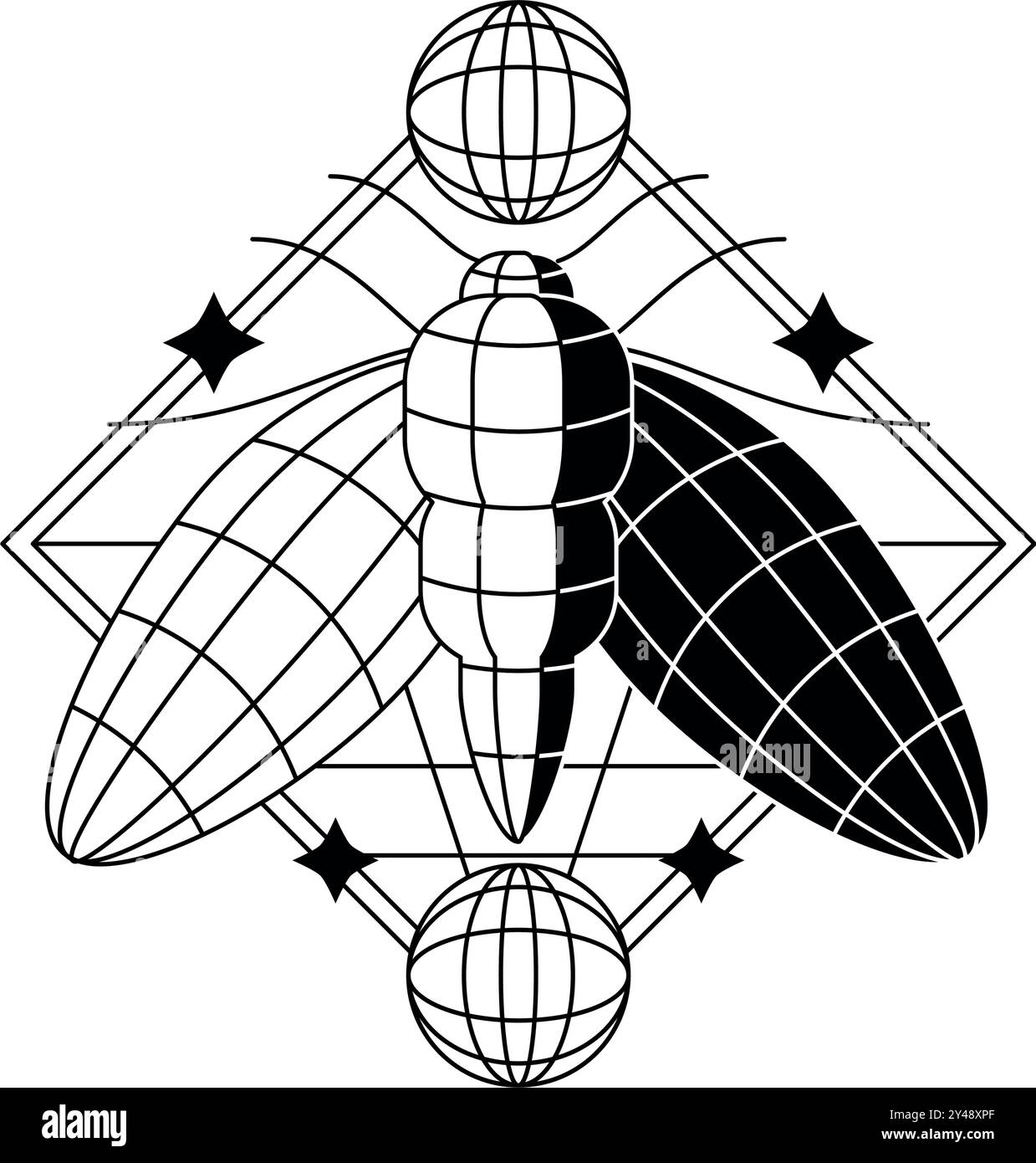 multiverse various combined planet with outer space Stock Vector Image ...