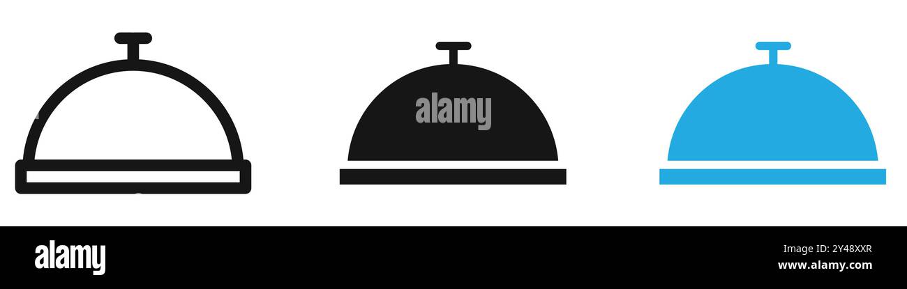 Food tray icon vector line logo mark or symbol set collection outline ...