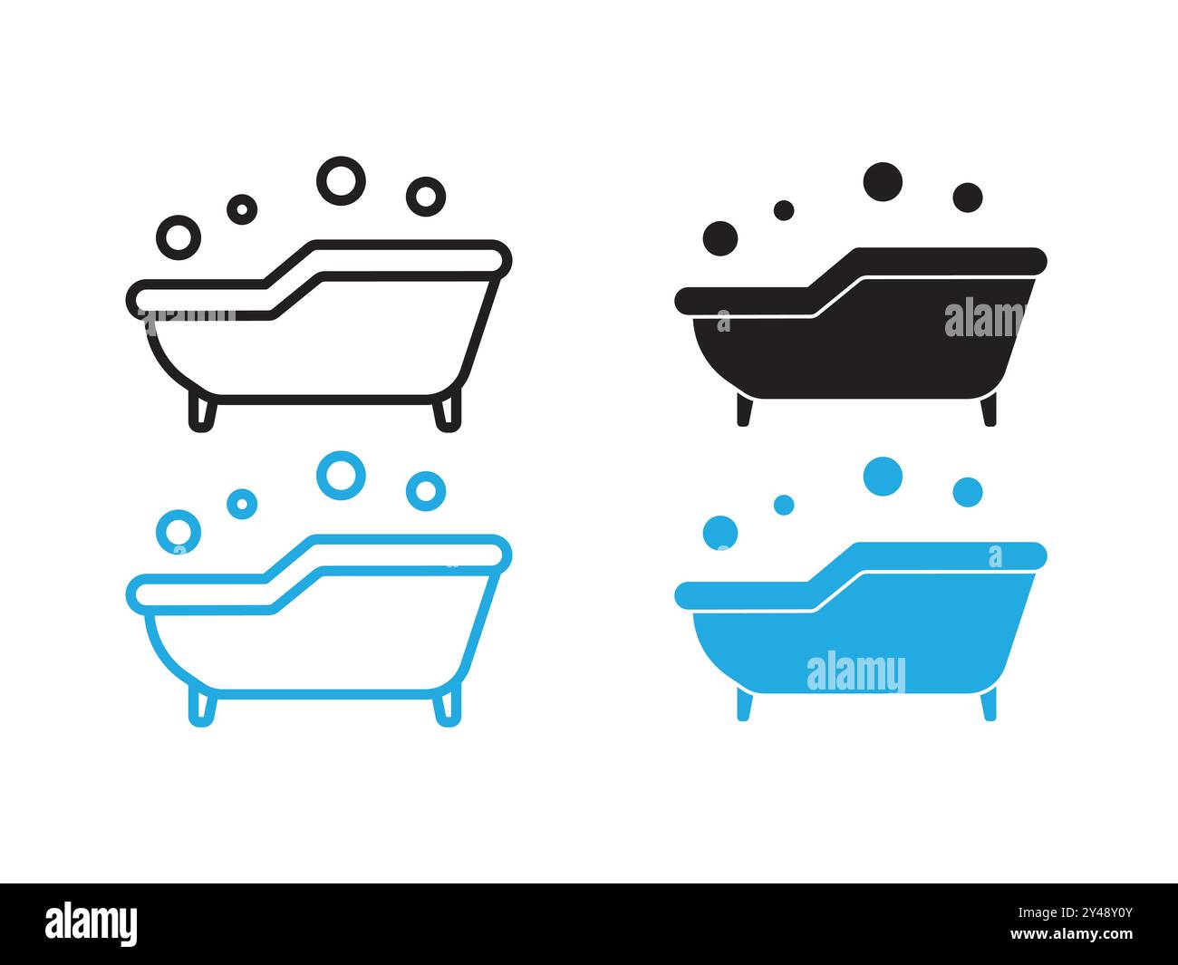 Jacuzzi icon vector line logo mark or symbol set collection outline ...