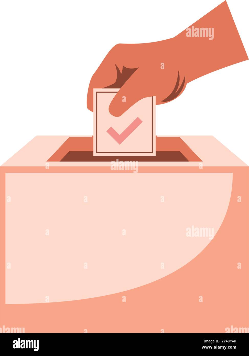 hand putting vote the ballot Stock Vector Image & Art - Alamy