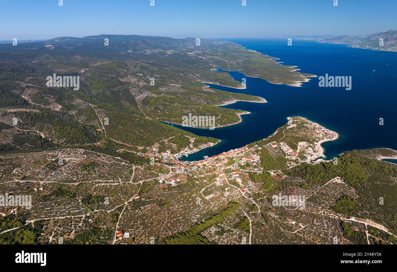 Brac island croatia aerial hi-res stock photography and images - Alamy