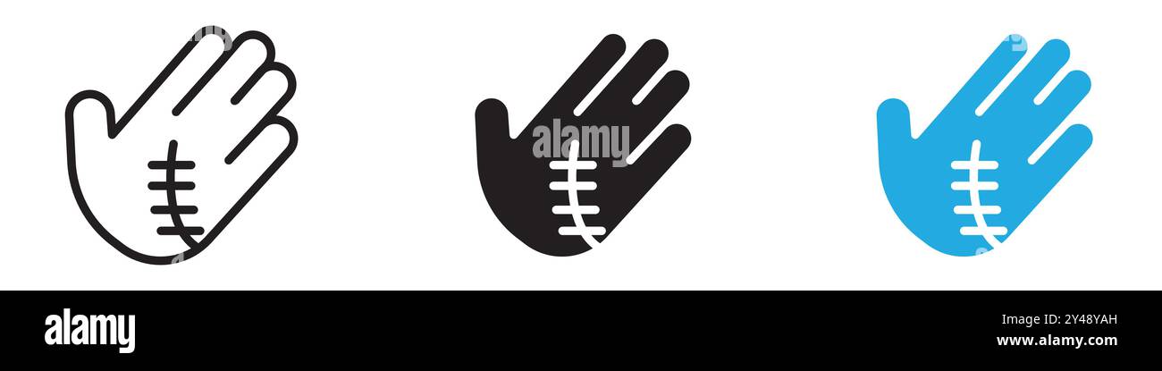 Scar icon vector line logo mark or symbol set collection outline style ...