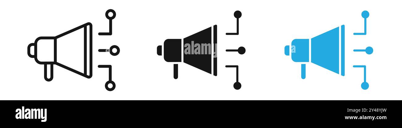 Social campaign icon vector line logo mark or symbol set collection ...