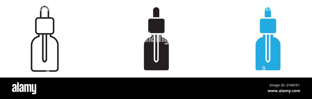 Serum icon vector line logo mark or symbol set collection outline style ...