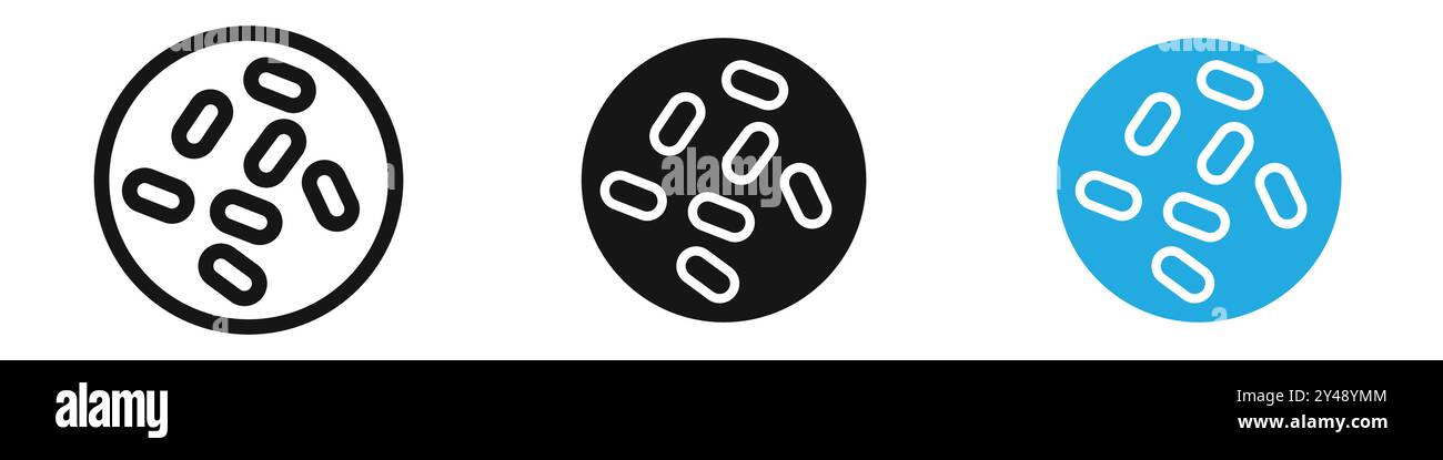 Yeast icon vector line logo mark or symbol set collection outline style ...