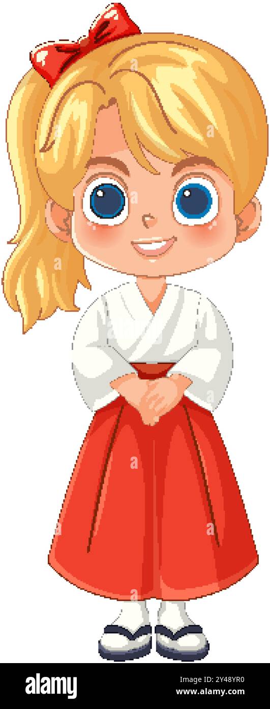 Girl with big bow Cut Out Stock Images & Pictures - Alamy