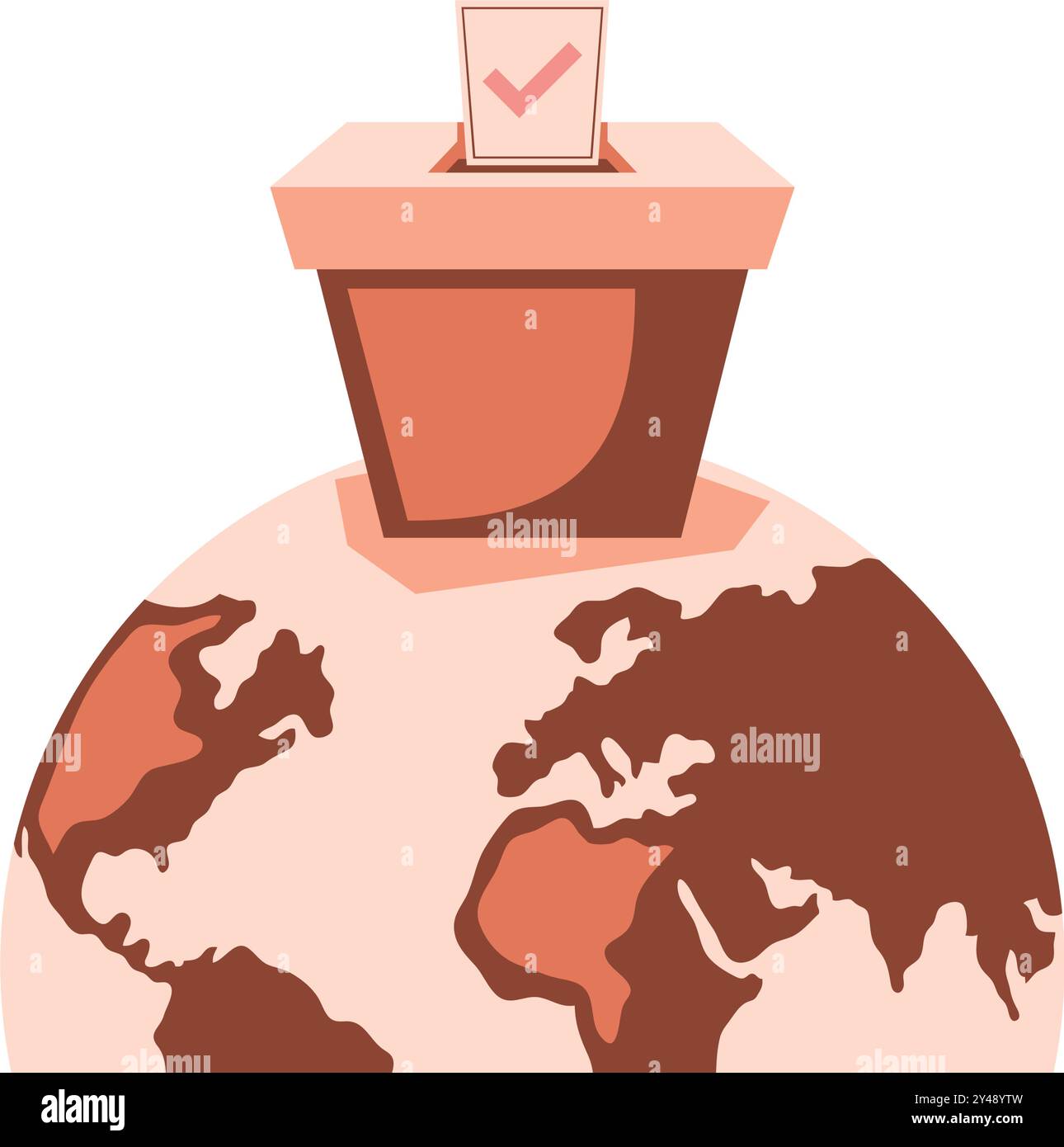 vote box on world map Stock Vector Image & Art - Alamy