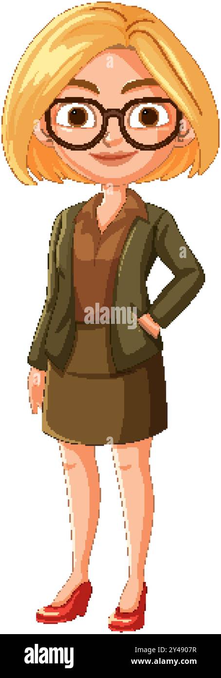 Executive business woman jacket Stock Vector Images - Alamy