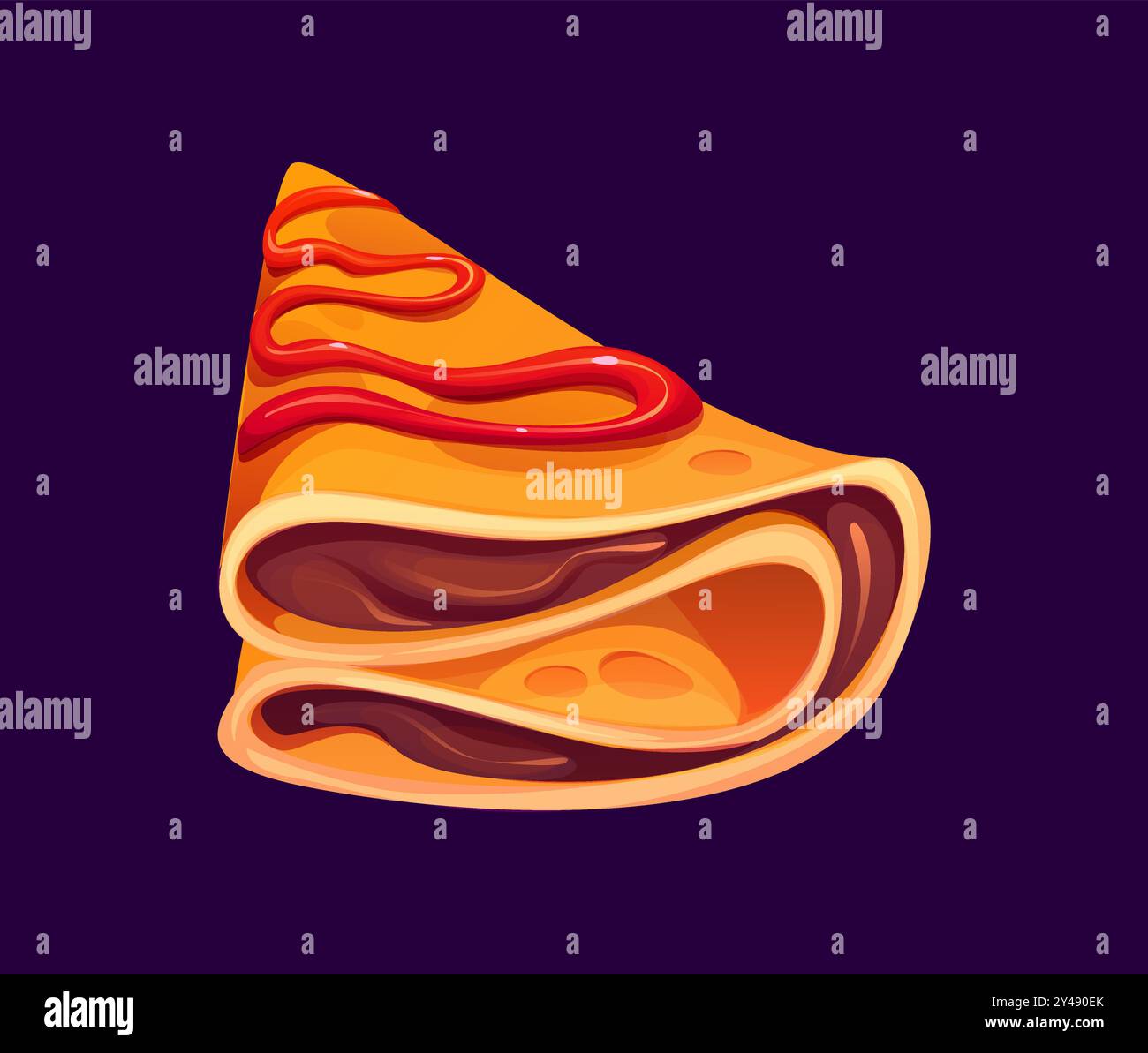 Delicious meal featuring baked Stock Vector Images - Alamy