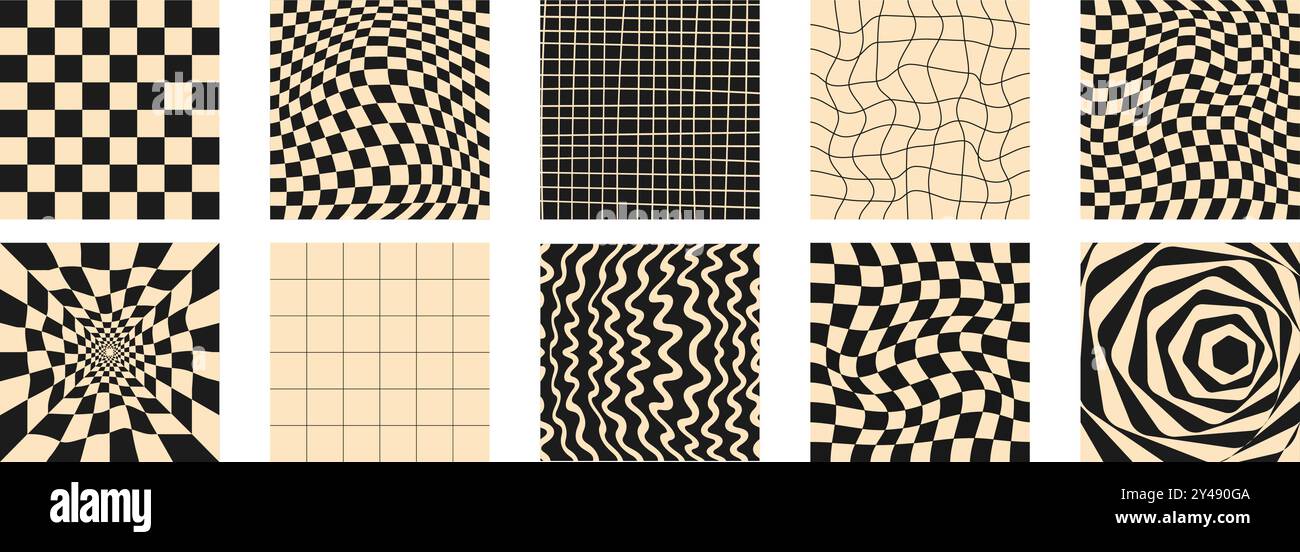 Checkerboard optical illusion Cut Out Stock Images & Pictures - Alamy