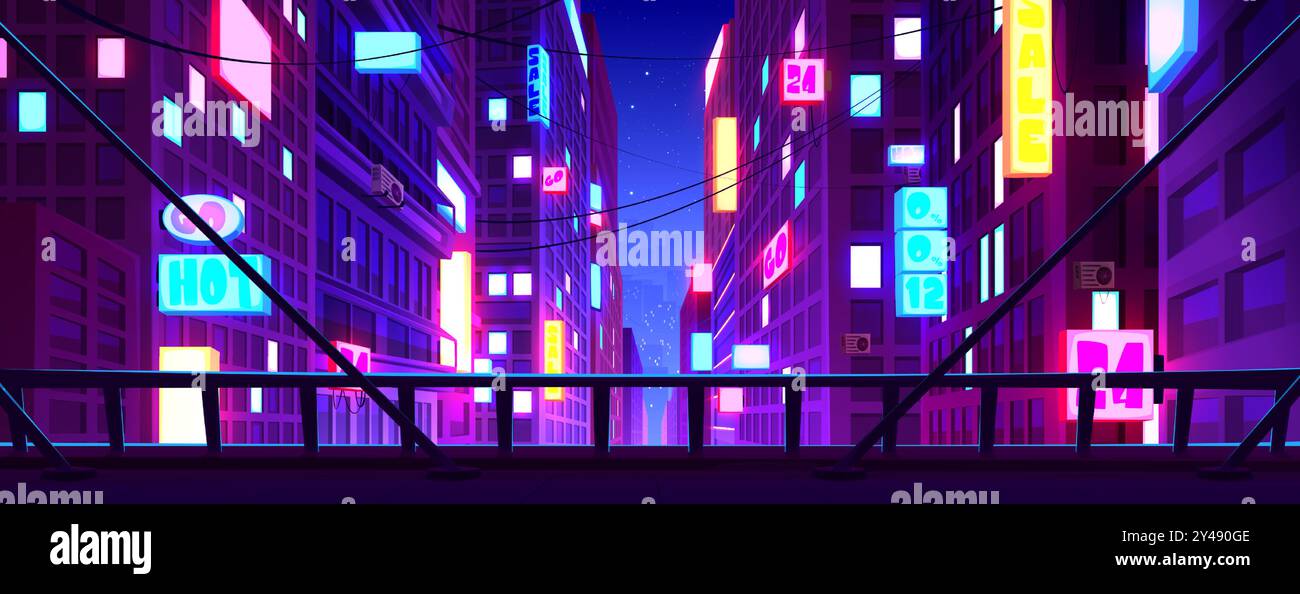 Neon roof signs Stock Vector Images - Alamy