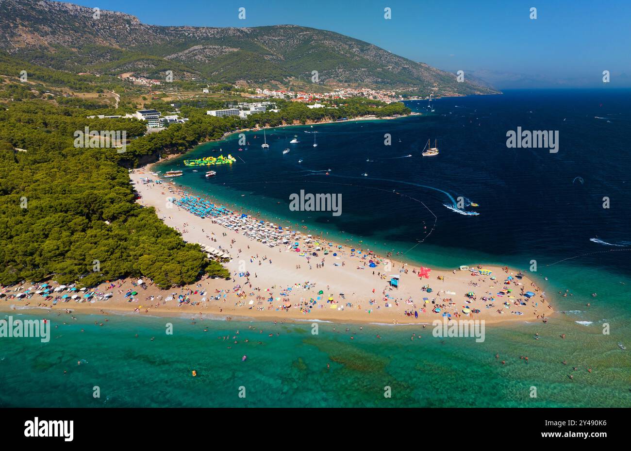 Zlatni Rat beach (Golden Horn beach) is one of the most beautiful ...