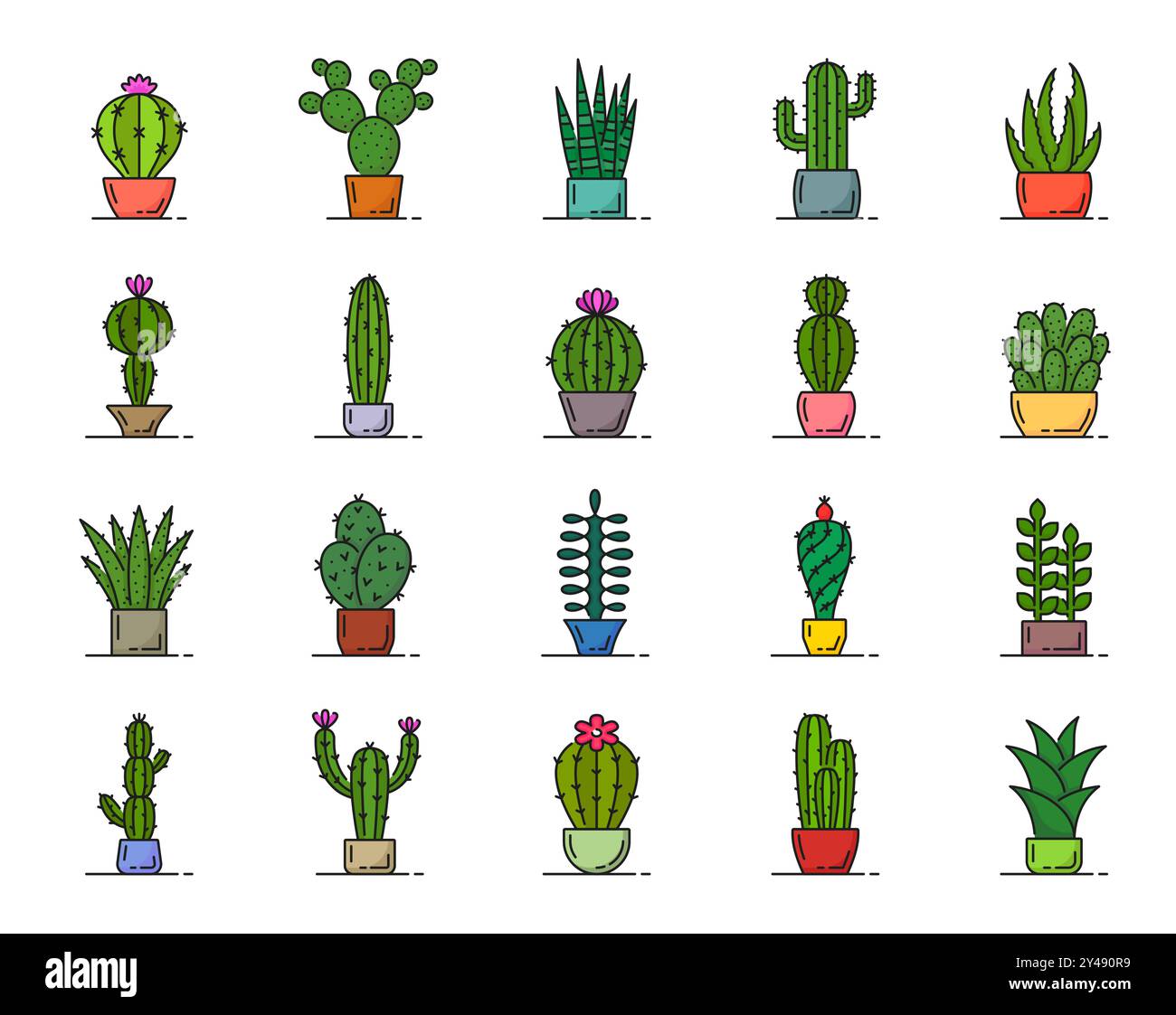 Prickly pear color icon Stock Vector Images - Alamy
