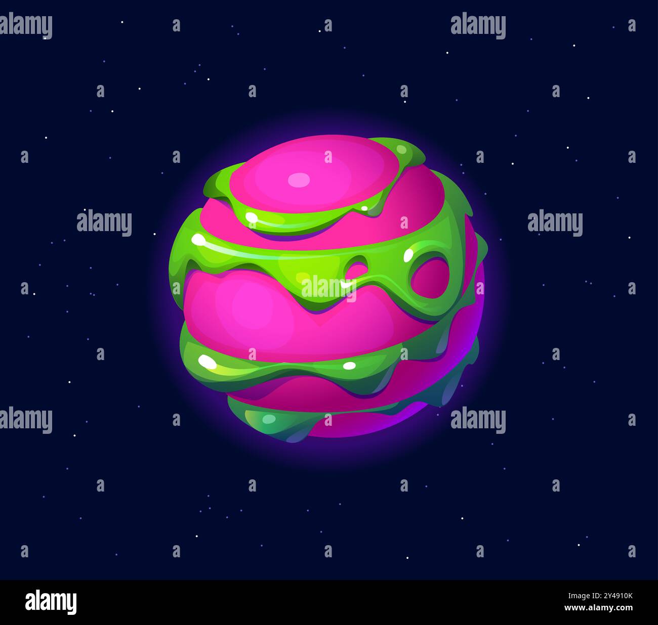 Alien floating sphere Stock Vector Images - Alamy