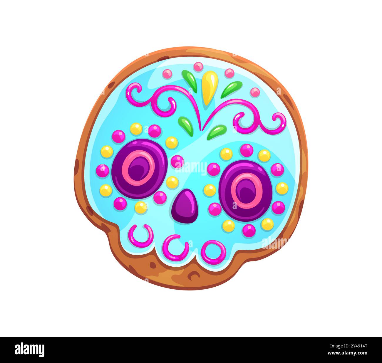 Floral biscuit Stock Vector Images - Alamy