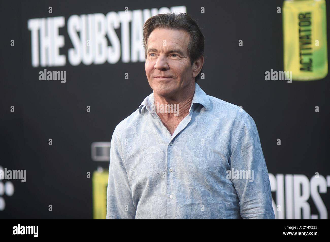 Dennis Quaid arrives at the premiere of "The Substance" on Monday, Sept ...