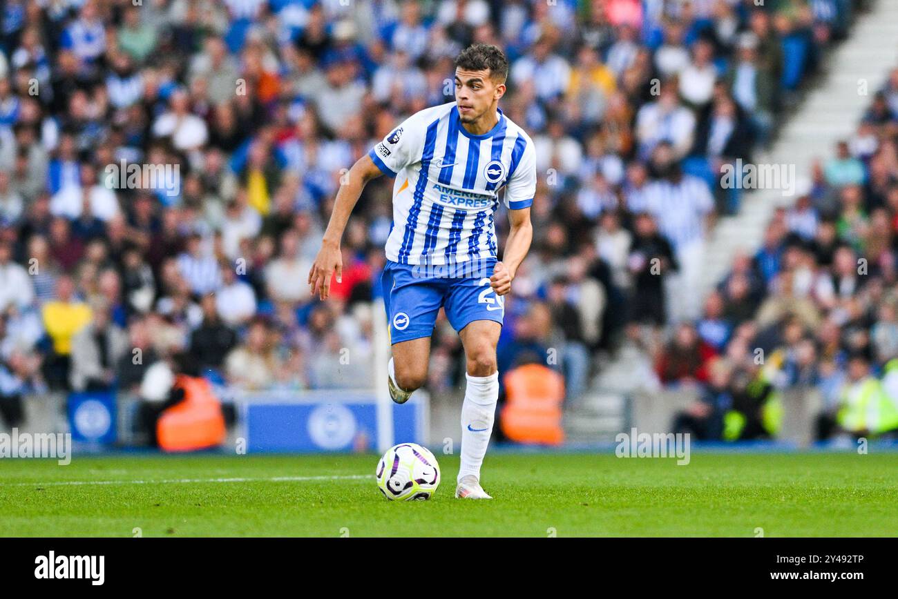 Yasin Ayari of Brighton during the Premier League match between ...
