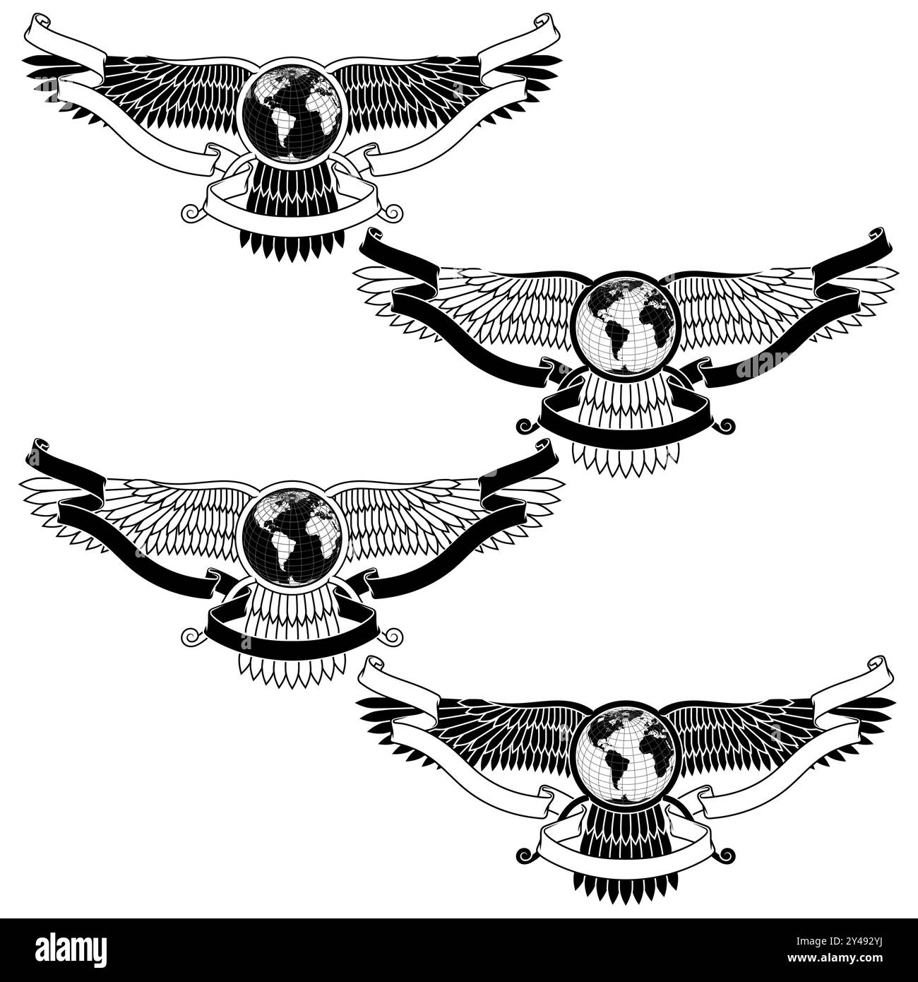 Vector design of Faravahar symbol, symbol of Zoroastrian religion ...