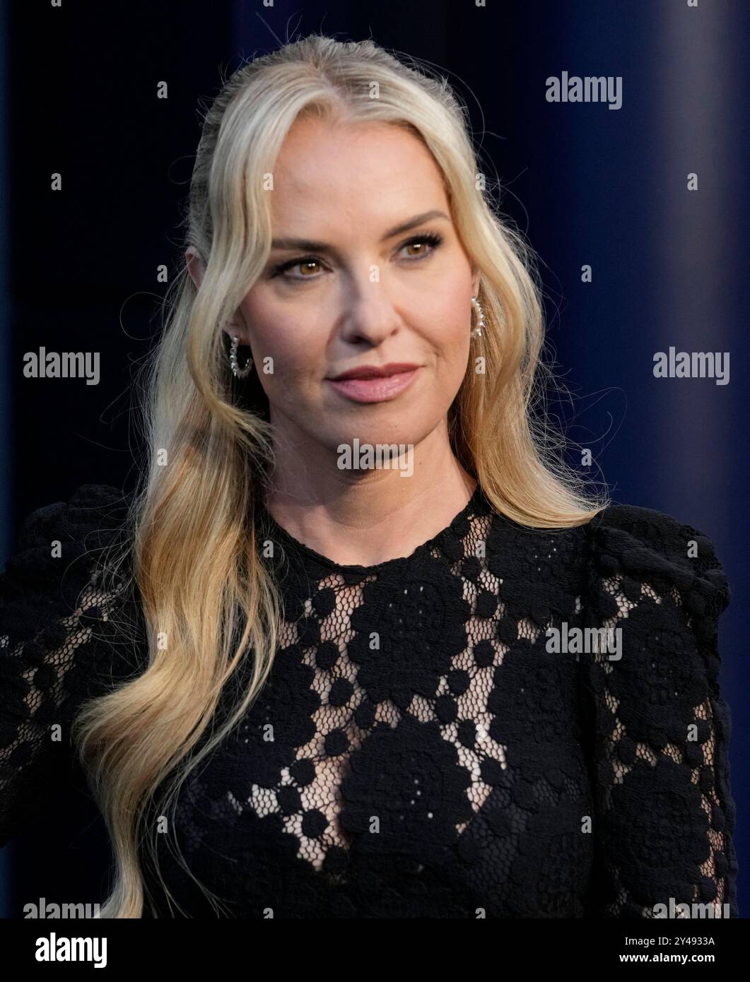 Leslie Grossman poses at the premiere of the Netflix series "Monsters ...