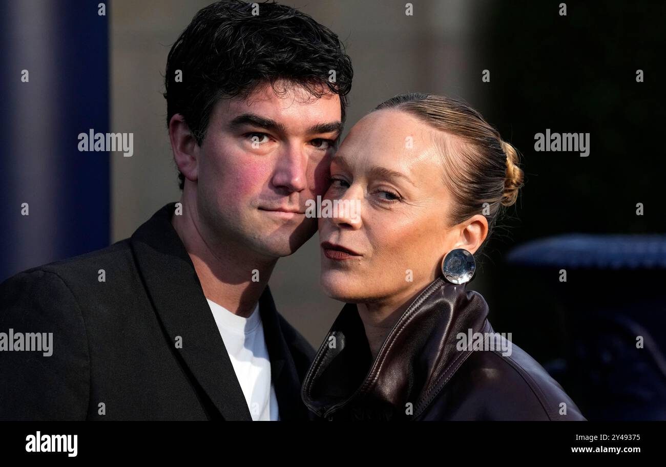Chloe Sevigny and husband Sinisa Mackovic pose together at the premiere ...