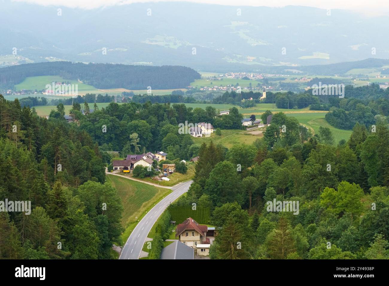 Lush greenery quaint homes dot hi-res stock photography and images - Alamy