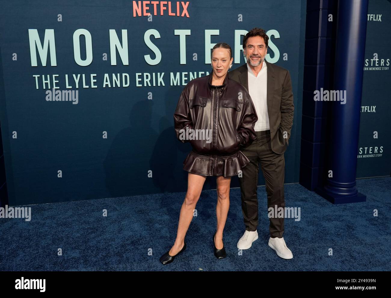 Chloe Sevigny, left, and Javier Bardem pose together at the premiere of ...